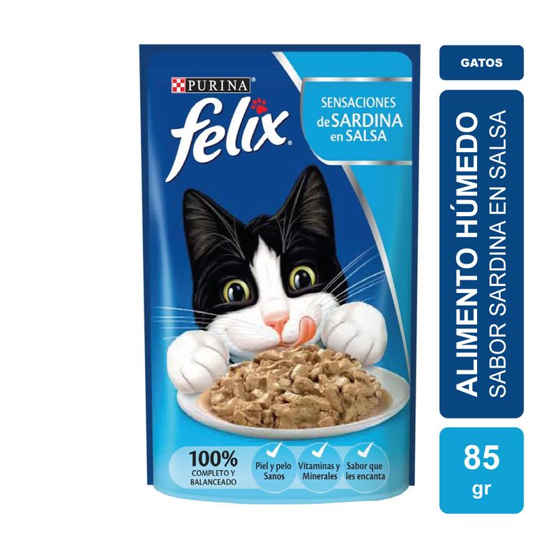 Alimento Purina Felix Gato sabor Sardina x 85gr