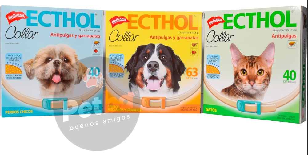 Antiparasitario Holliday Ecthol Collar Gato x 40cm -Farmacia-